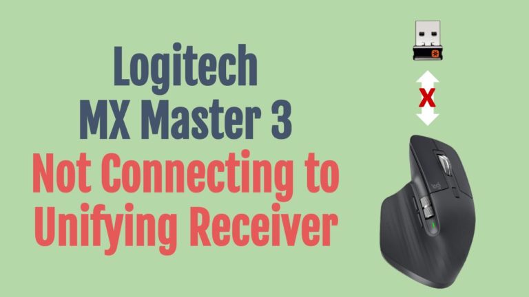MX Master 3 Not Connecting to Unifying Receiver (Easy Solution!) - OneSDR - A Wireless ...