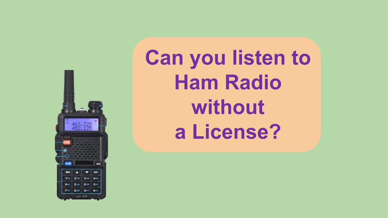 Can you listen to Ham Radio without a License? - OneSDR - 🛜 Technology