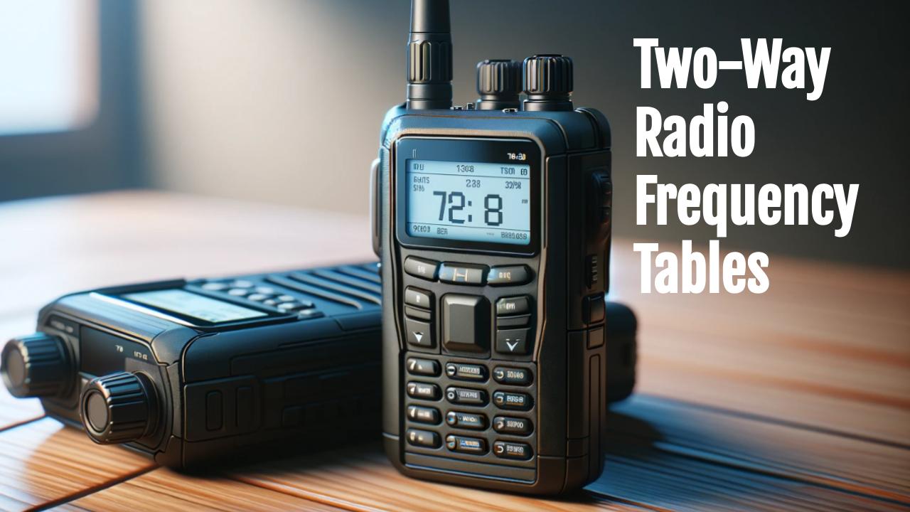 Two-Way Radio Frequency Tables - OneSDR - 🛜 Technology