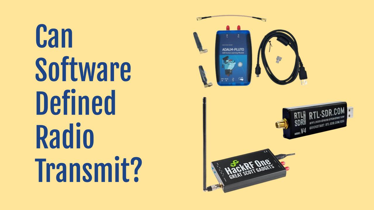 Can SDR Transmit? - OneSDR - 🛜 Technology