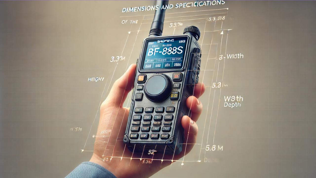 Baofeng BF-888s Dimensions and Specifications - OneSDR - 🛜 Technology