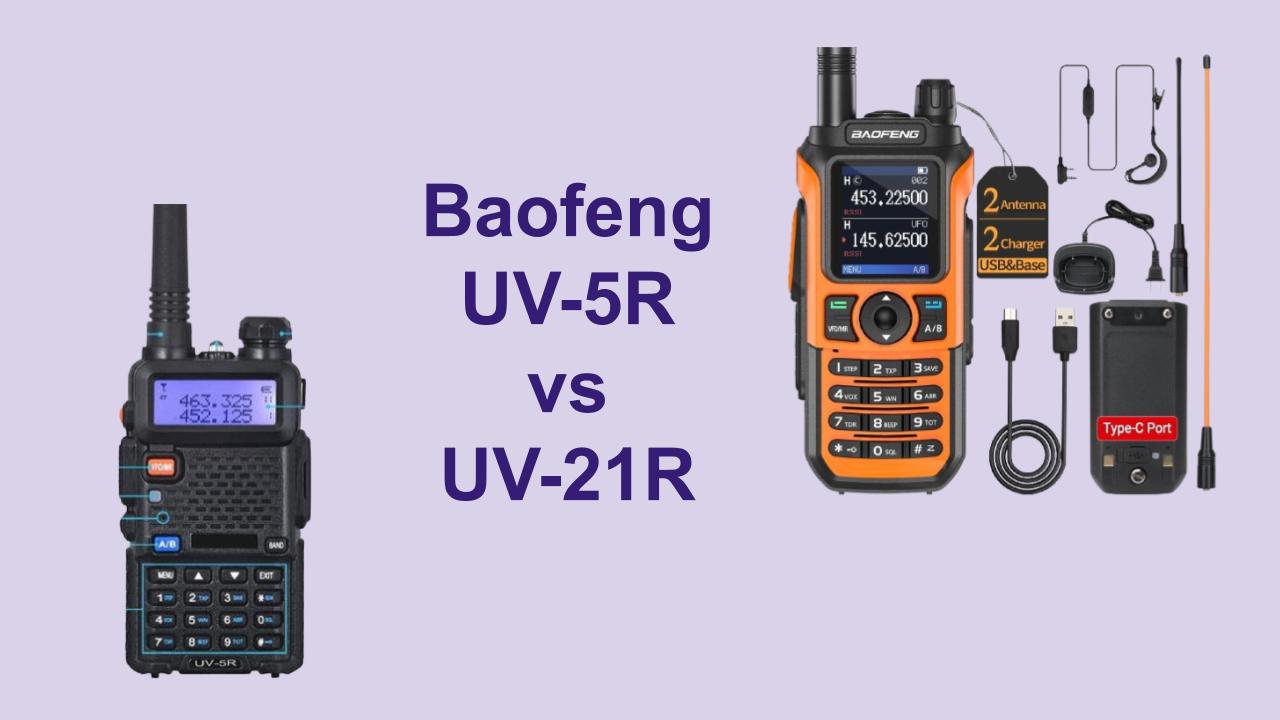 Baofeng UV-5R vs UV-21R - What's the difference? - OneSDR - 🛜 Technology