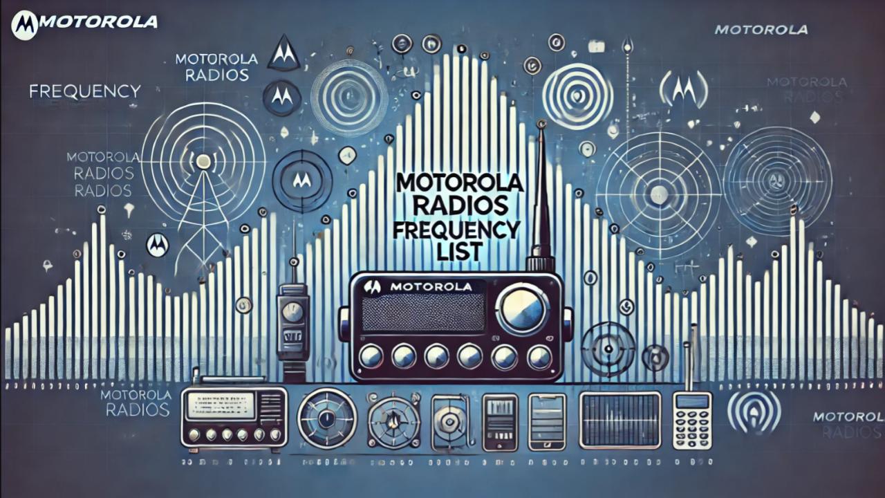 Motorola Radios Frequency List - OneSDR - 🛜 Technology