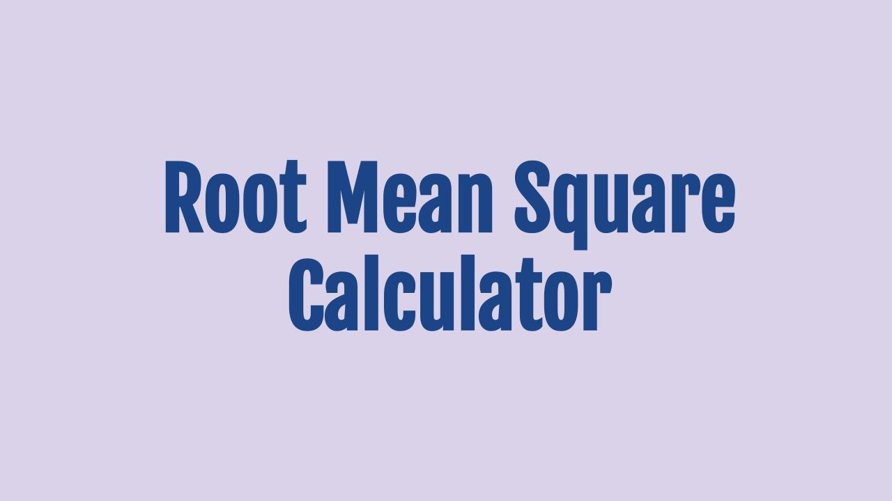 Root Mean Square RMS Calculator (with Examples) - OneSDR - 🛜 Technology ... Root Mean Square RMS Calculator (with Examples) - OneSDR - 🛜 Technology ...