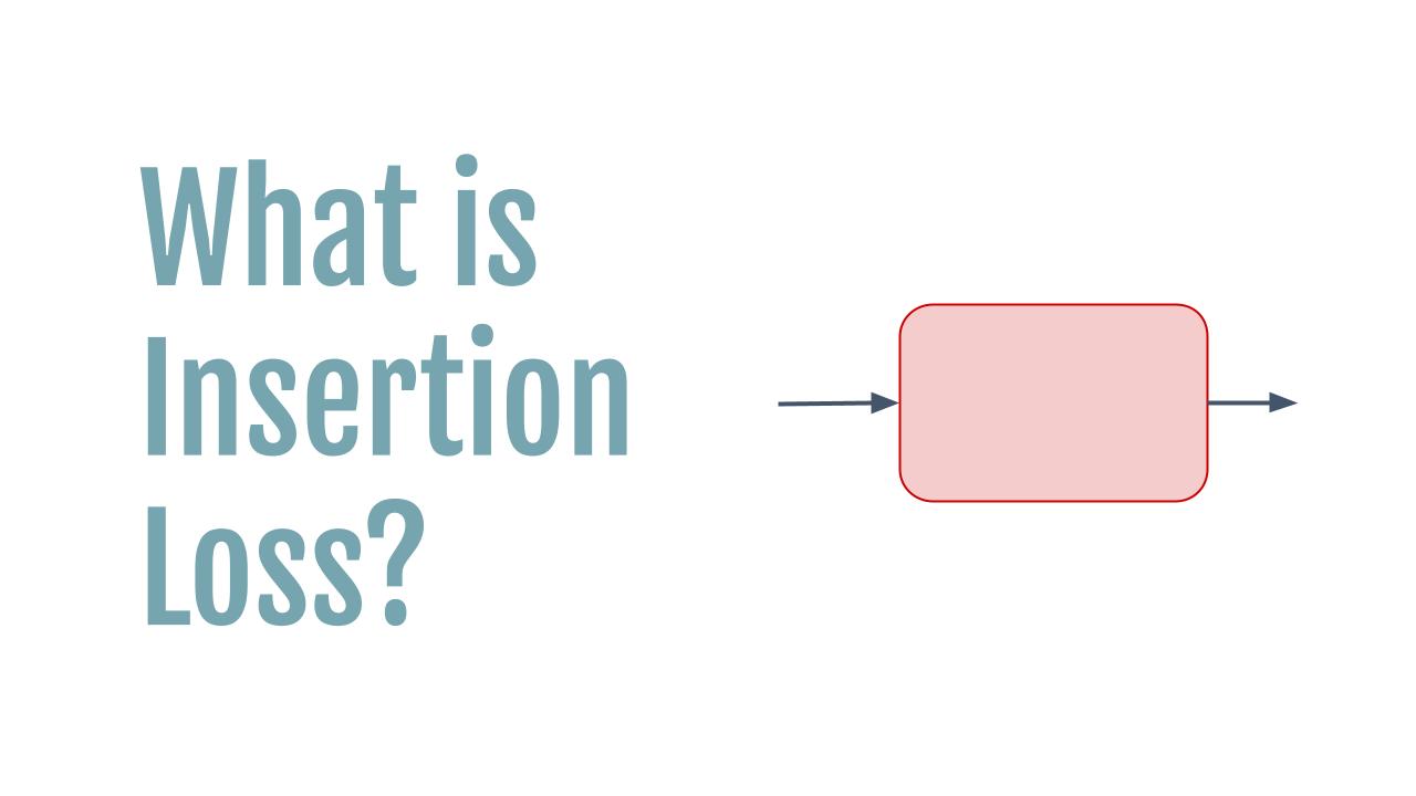 What is Insertion Loss? - OneSDR - 🛜 Technology