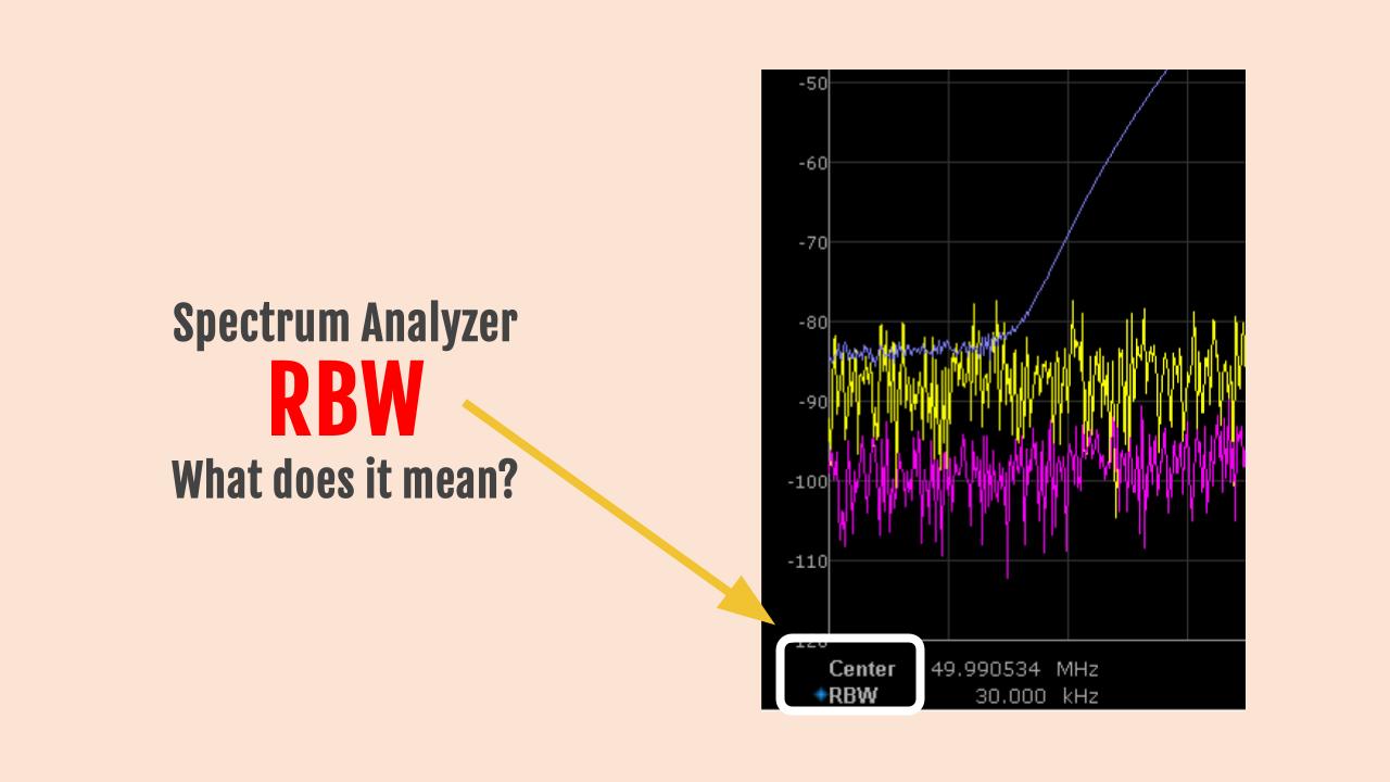 Spectrum Analyzer RBW: What Does It Mean? - OneSDR - 🛜 Technology