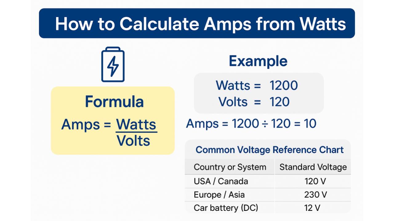 How to Calculate Amps from Watts (It’s Easier Than You Think!) - OneSDR - 🛜 Technology