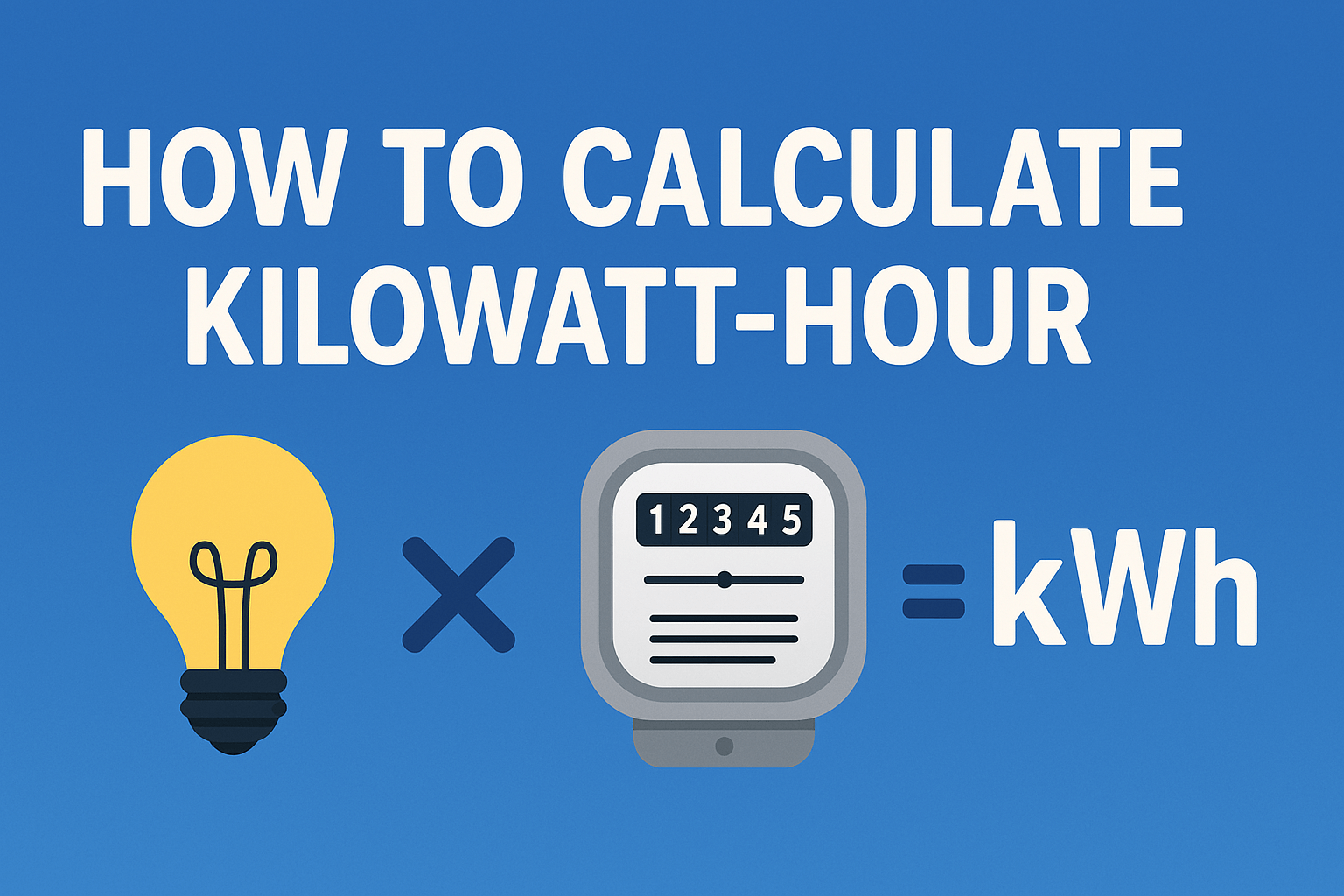 How to Calculate Kilowatt-Hours (kWh) - Made Simple! - OneSDR ...