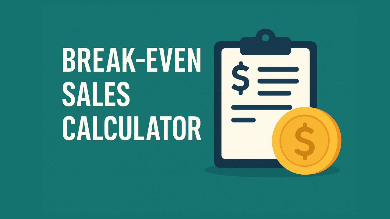 Break-Even Sales Calculator (with Formula and Examples) - OneSDR ...