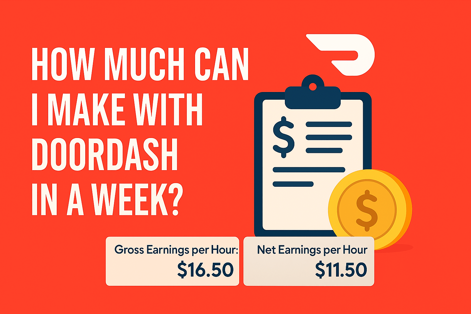 How Much Can I Make With DoorDash in a Week? [2025] - OneSDR - 🛜 Technology