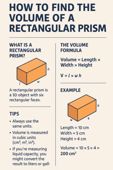 Rectangular Prism Volume Calculator (with Formula and Examples ...