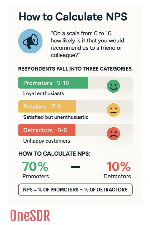 How to Calculate NPS (Net Promoter Score) - with Calculator and Examples - OneSDR - 🛜 Technology