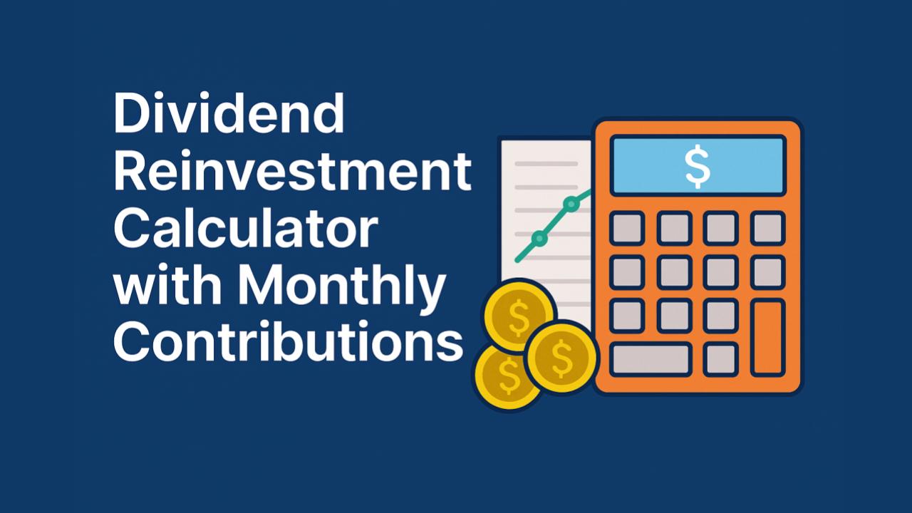 Dividend Reinvestment Calculator with Monthly Contributions - OneSDR - 🛜 Technology