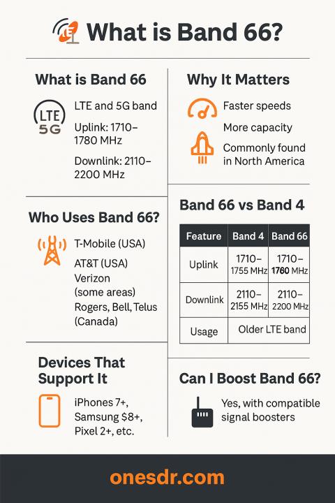 What is Band 66? A Guide to This Important LTE and 5G Band - OneSDR ...