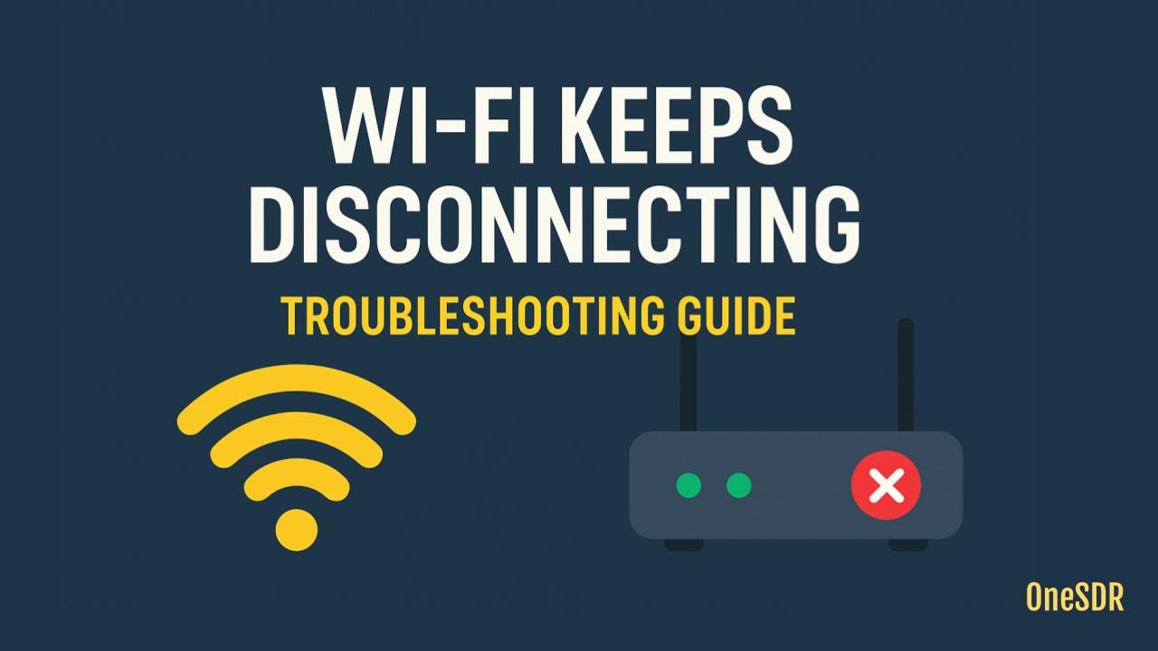 Wi-Fi Keeps Disconnecting? Here's How to Fix It - OneSDR - 🛜 Technology