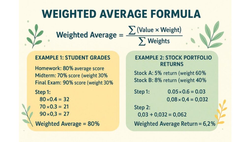 Weighted Average Formula – Easy Guide with Examples - OneSDR - 🛜 Technology