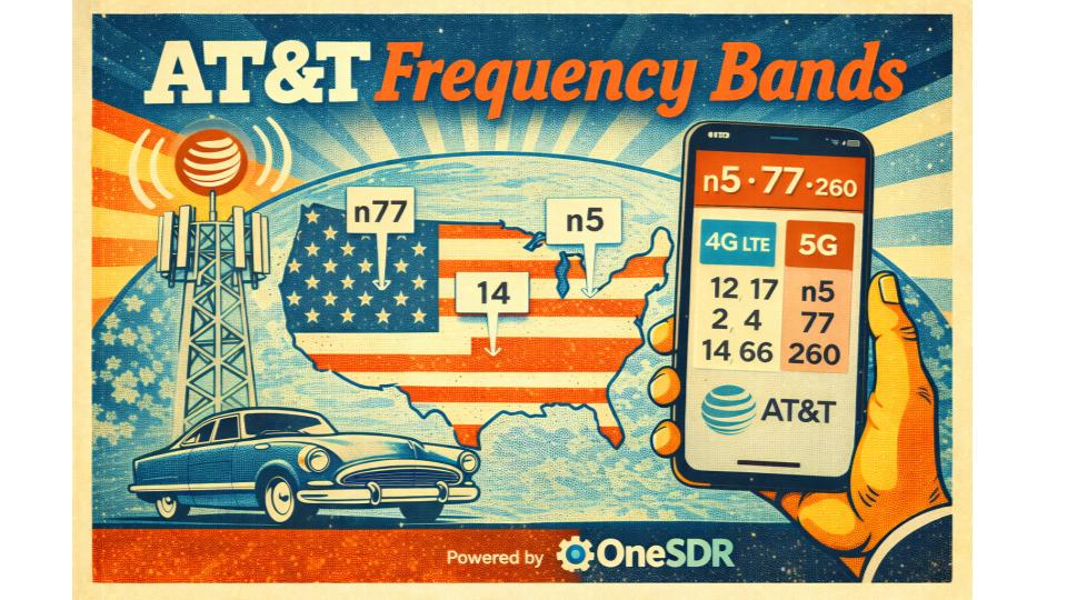 AT&T Frequency Bands: Complete Guide to LTE and 5G Bands in the USA - OneSDR - 🛜 Technology