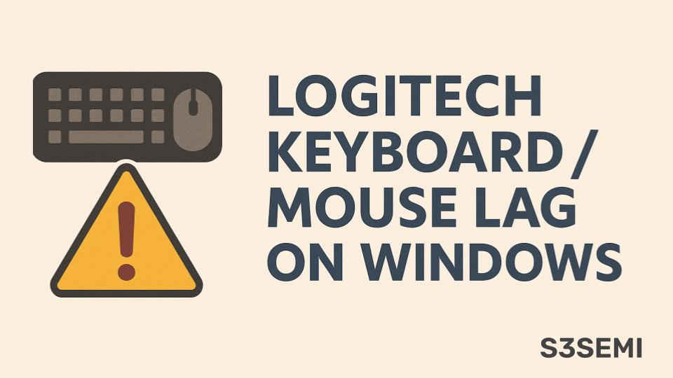 Logitech Keyboard / Mouse Lag on Windows? Here's the Real Fix - OneSDR ...